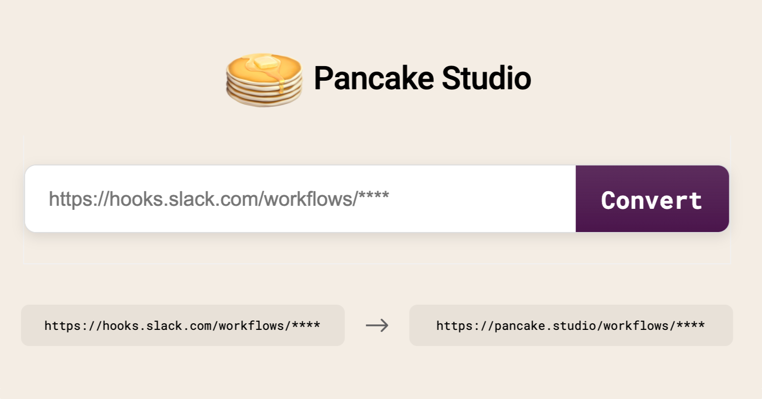 Pancake Studio - Nested JSON in Slack Workflow webhooks